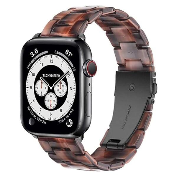 (Briever)コンパチブル Apple Watch バンド レディース アップルウォッチ バンド 樹脂ベルト 軽量 iwatch 41mm 40mm 38mm 46mm 49mm 45mm 44mm 42mm 防水 調整ツール付き Se...