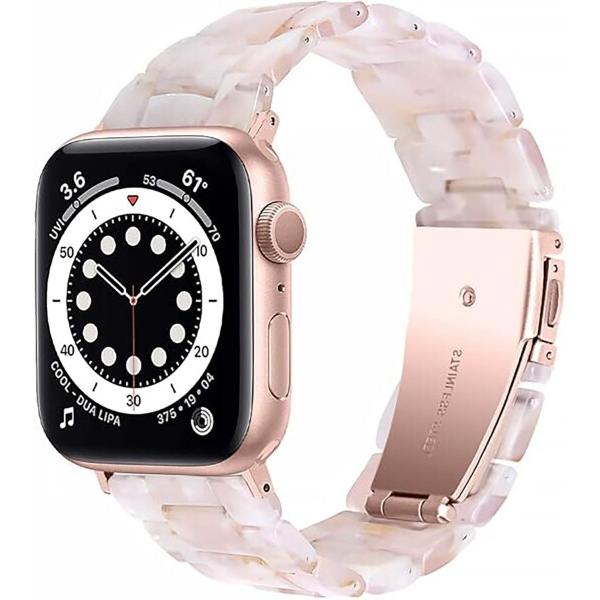 (Briever)コンパチブル Apple Watch バンド レディース アップルウォッチ バンド 樹脂ベルト 軽量 iwatch 41mm 40mm 38mm 46mm 49mm 45mm 44mm 42mm 防水 調整ツール付き Se...