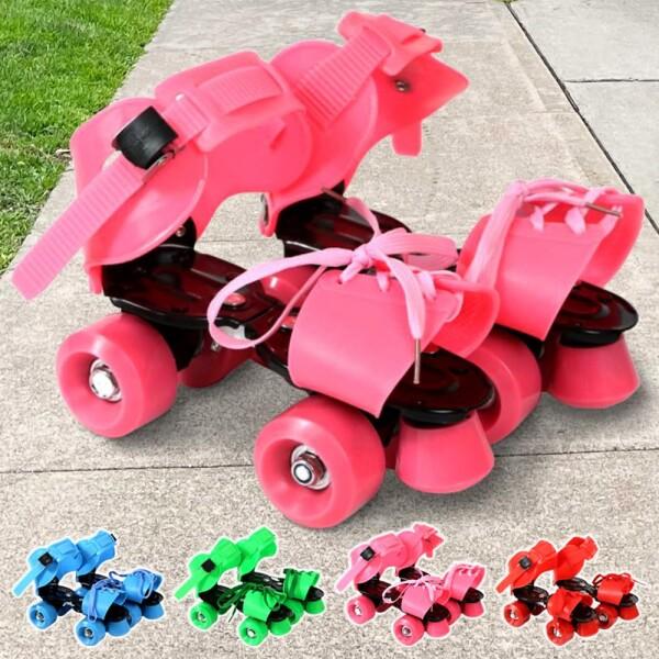 Bonarca ローラースケート 子供  大人 着脱式 インラインスケート 4輪 付き靴 セット 靴 シンプル キッズ ローラー スケート 子供用 大人用 ローラーシューズ 男 女 足 サイズ 靴につける 靴のまま  19cm〜25cm対応...