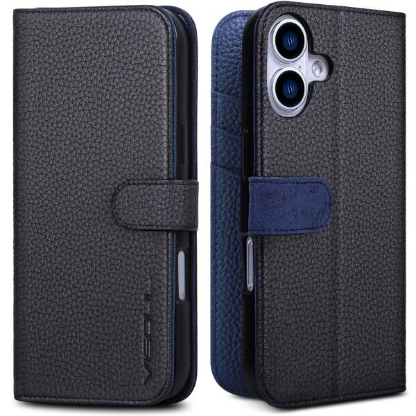 VISOUL iPhone16 対応 ケース 手帳型 本革 MagSafe対応 ベルド式 スマホケース アイフォン16 手帳型ケース 横置きスタンド機能付き 携帯ケース レザーケース カード収納 全面保護 柔軟なTPU素材 アイホン16 ネ...