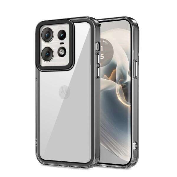 (KeeFos) ケース Motorola(モトローラ) Moto Edge 50 Pro/Edge 50S Pro 5G 用 カバー MOSAH1 スマホケース TPU+PC素材 耐衝撃 薄型 透明 全面 保護カバー Cover 落下防止...