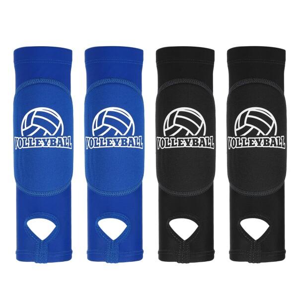 PATIKIL バレーボールアームスリーブ 2ペアのパッシングフォアアームスリーブ 保護パッド付き 親指穴付き バレーボールアームパッド 青 黒商品コード：66079738291型番：pta240528tt001434jpサイズ:2ペアのバ...