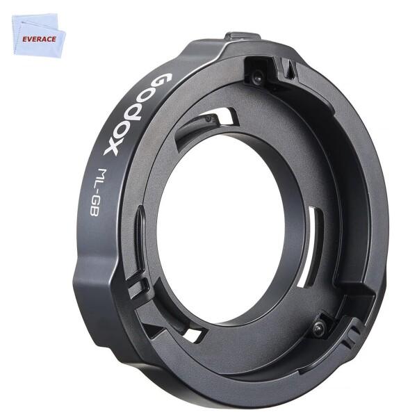 Godox ML-GB Bowens マウントアダプター、Godox AD300PRO AD400PRO ML100Bi、ML60IIBi、ML60Bi、ML60、ML30Bi、ML30 GodoxマウントからBowensマウントアダプター...