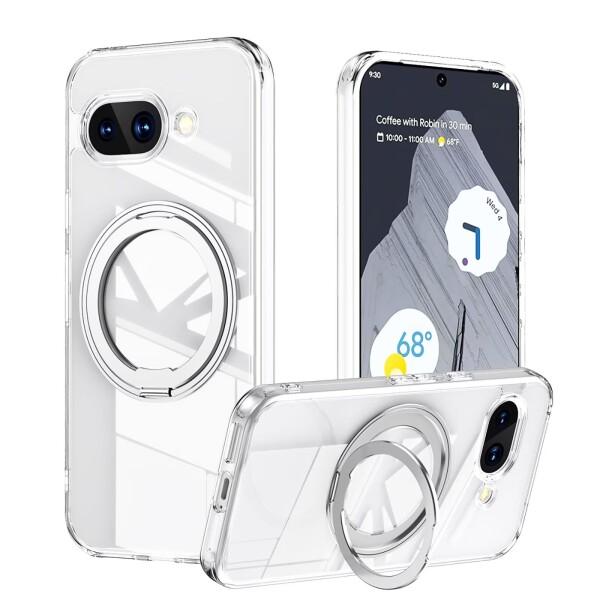 Casesmo Google Pixel 9A ケース MagSafe対応 スマホケース クリア ウェーブ ピクセル9a マグネットカバー 縦横両対応 米軍MIL規格 レンズ保護 ワイヤレス充電 ストラップホール付き ，透明商品コード：66...