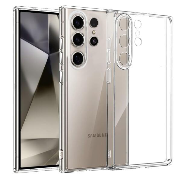 Kakuki for Galaxy S25 Ultra ケース ギャラクシー S25 Ultra クリア ソフトカバー ストラップホール付 透明TPU レンズ保護 薄型 指紋防止 黄変防止 落下防止 軽量 全面保護カバー (Galaxy S...