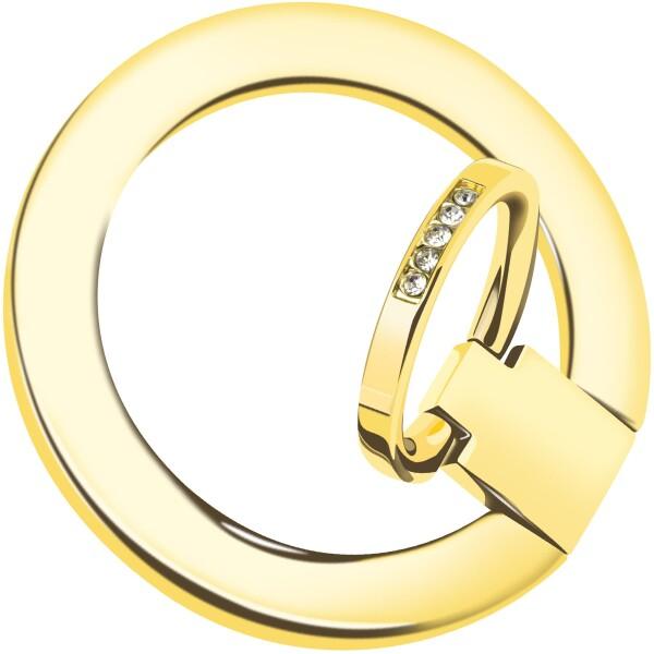 スマホリング EI Sonador マグネット式 MagSafe対応 バンカーリング スマホスタンド機能 超強力 角度調節可能 簡単着脱 薄型 シリーズ専用 アンドロイド全機種対応 (金色とダイヤモンド)商品コード：66079740070型...