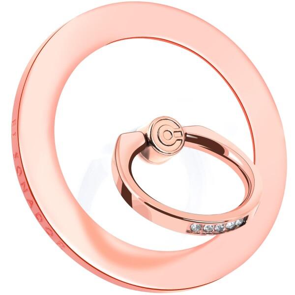 スマホリング EI Sonador マグネット式 MagSafe対応 バンカーリング スマホスタンド機能 超強力 角度調節可能 簡単着脱 薄型 シリーズ専用 アンドロイド全機種対応 (透明とローズゴールド)商品コード：66079740086...