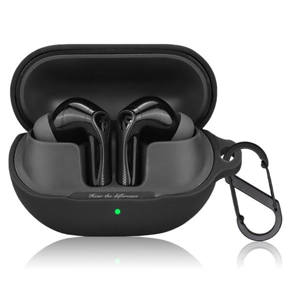 PRODELI For SOUNDPEATS(サウンドピーツ) Air5 Pro 専用 ケース カバー キズ防止 カラビナ付き 耐衝撃 シリコン素材 紛失防止 イヤホンケース 柔らかい 軽量 装着充電可能 soundpeats air5 p...