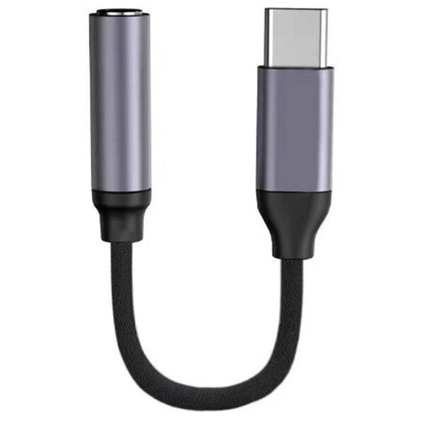 FamGift USB Cヘッドフォンジャック 変換アダプタ USB C 3.5mm 4極 ヘッドフォン 変換アダプタ DACは、24 bit/96 Hz対応 HIFI-音質 TRRS/4 ファブリック 音量調節/通話/音楽対応iPad P...