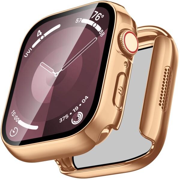 GEITOO Apple Watch 用 ケース防水 42mm Series 10 11 アップルウォッチカバー 一体型保護ケース 傷防止 軽量 強化ガラス防水 全面保護 衝撃吸収 防塵 傷防止 42mm ローズゴールド商品コード：6607...
