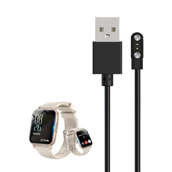 For Onefun DM80 1.85インチ? スマートウォッチ 充電ケーブル 充電器 磁気充 USB充電汎用マグネット充電コード 磁気吸着 急速充電 高耐久 軽量 小さい 持ち運び便利 旅行用商品コード：66079742217型番：TY...