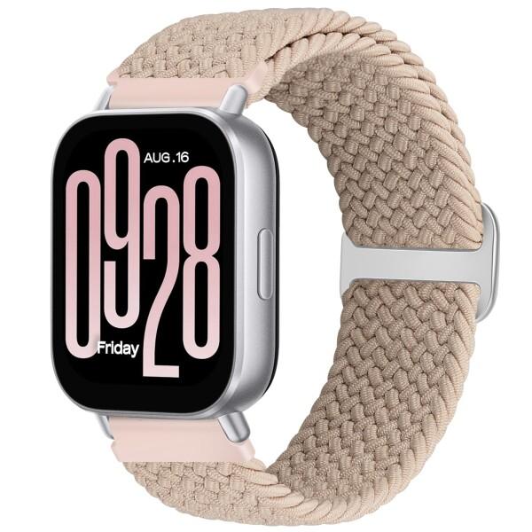 (Bcuckood) 編み込み腕時計バンド Redmi Watch 5 Active/Redmi Watch 5 Lite対応 22mm クイックリリース ソロループ 調節可能 伸縮性ナイロン スポーツバンド Redmi Watch 5 A...