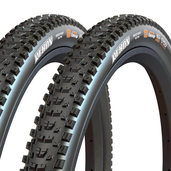MAXXIS REKON Plus M349 MTB Folding Tire TR EXO 3C MaxxTerra 27.5x2.80 Inches Tire, Black, 2 Tire, MX2003商品コード：6607974332...