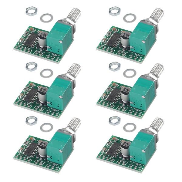 DIANN 6pcs PAM8403 2X3W Mini 5V Digital Amplifier Board USB Power Audio Amplifier Module商品コード：66079745013型番：1012pam8403ア...