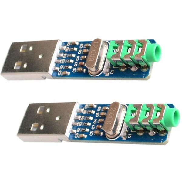 Hailege 2個セット 5ボルトPCM2704サウンドカードデコードモジュールDACデコーダボード、PCコンピュータUSB電源商品コード：66079745128型番：H-A-1048DACデコーダーボードUSB電源PCM2704サウンド...