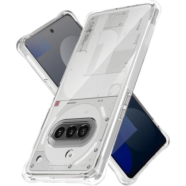 LAYJOY 対応 Nothing Phone 3A ケース 透明ソフトTPU 米軍MIL規格 耐衝撃 ナッシングフォン3a カバー ( 四隅?化保護 シリコン 軟性 全透明 全面保護 衝撃吸収) 対応 「ストラップホール付き」Nothin...