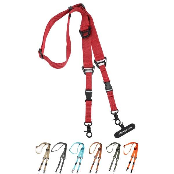 (SasuGadget) サスガジェット (ホルダー付) ショルダーストラップ スマホストラップ スマホショルダー 携帯ストラップ 斜め掛け 首掛け ネックストラップ 紐 太め (ワインレッド)商品コード：66079746797カラー：ワイ...