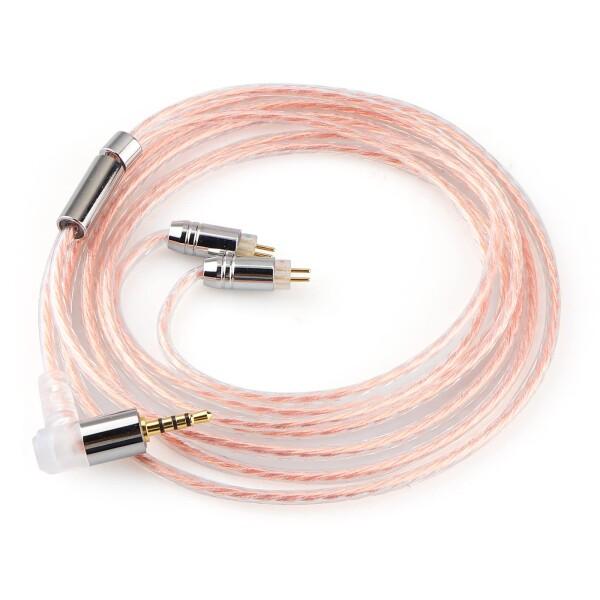 LINSOUL TRIPOWIN Karenイヤホン用ケーブル 2.5mm/3.5mm/4.4mm金メッキプラグとQDC/MMCX/0.78mm2pinコネクタの組み合わせ (0.78mm2pin端子, 2.5mmプラグ)商品コード：660...