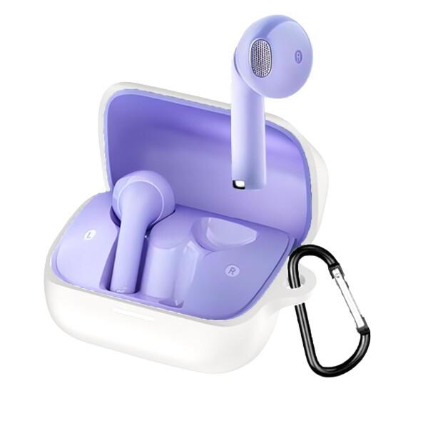 BUITFOU For Anker Soundcore K20i ケース K20i 保護カバー K20i ケース 柔らかい シリコン製 落下防止 キズ防止 耐衝撃 防塵 軽量 装着充電可能 カラビナ付き 紛失防止(ホワイト)商品コード：66...