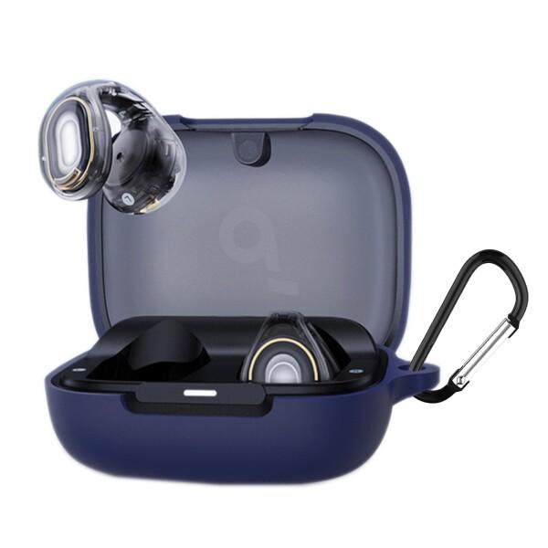 TOORQR For Anker Soundcore C30i ケース カバー Anker Soundcore C30iシリコン素材 ケース 保護カバー 防水 防塵 落下防止 キズ防止 全面保護 軽量 カラビナ付き(ブルー)商品コード：66...