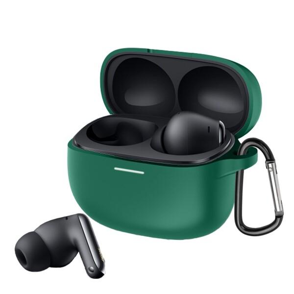 YAODLE For Redmi Buds 6 Pro 用 ケース カバー Redmi Buds 6 Pro用保護カバー 保護ケース シリコンケース 装着充電可能 全面保護 落下防止 キズ防止 耐衝撃 防塵 軽量 収納 カラビナ付き(グリー...