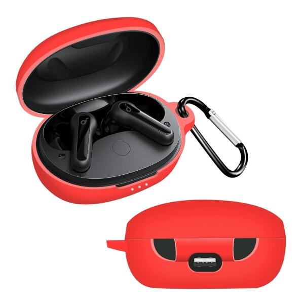 BOOLINN Anker Soundcore life p2 mini ケース soundcore life p2 mini ケース対応 life p2 mini液状シリコン ケース 全面保護カバー キズ防止 耐衝撃 装着充電可能 防水 ...