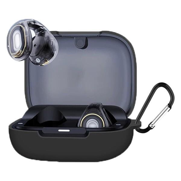 TOORQR For Anker Soundcore C30i ケース カバー Anker Soundcore C30iシリコン素材 ケース 保護カバー 防水 防塵 落下防止 キズ防止 全面保護 軽量 カラビナ付き(ブラック)商品コード：6...