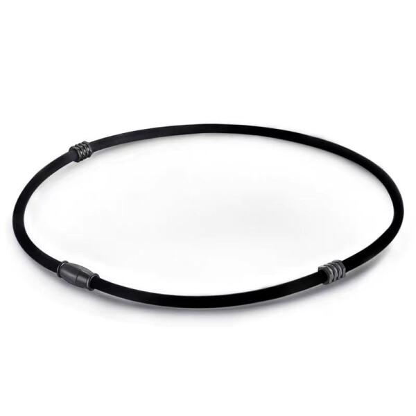 (AIMEIS) 静電気除去 ネックレス シリコン ゲルマニウム 磁気ジョイント グッズ 静電気防止 チタン 磁気 ゲルマニウム ステンレス ファッション 高級なデザイン 人気モデル 野球選手も多く着用 金属アレルギーフリー プレゼント用 ...