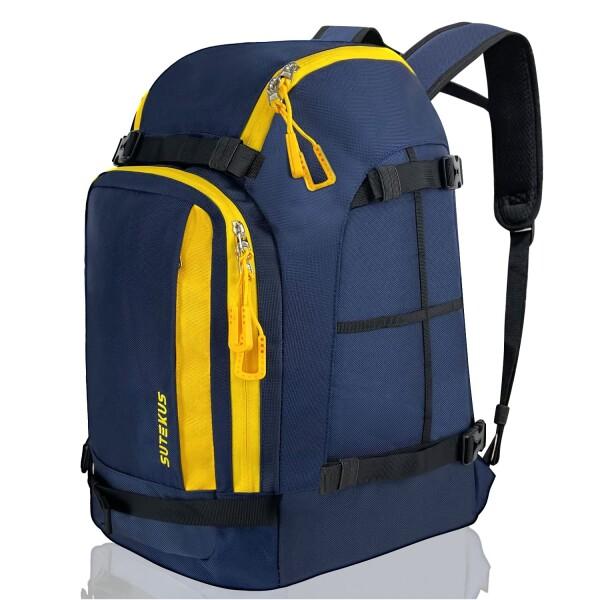 Sutekus スキー スノーボード バックパック ブーツバッグ 大型 スキーヘルメット バッグ 大容量 50L 1680D 通気穴付き (ネイビー)商品コード：66079749795型番：SDZ-95サイズ：ワンサイズカラー：ネイビー【大...