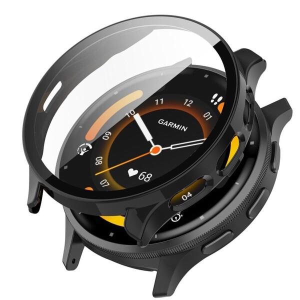 TOORQR For GARMIN Venu 3対応 ケース ガーミンVenu 3 トウォッチケース 強化ガラス 一体型 耐衝撃 PC素材超薄型 傷防止 全面保護 指紋防止 飛散防止 高感度 高透過率 venu 3 用 カバー 45mm（ブ...