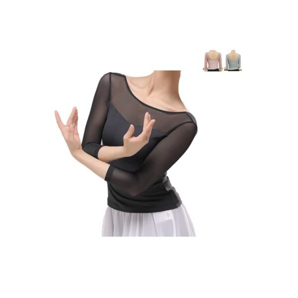 (プロダンス) ProDance パールピンク・グレー・ライトグリーン レオトップ バレエ用トップス PTL001M (L, ブラック)商品コード：66079751292サイズ：Lカラー：ブラック素材: ナイロン86%,スパンデックス14%...