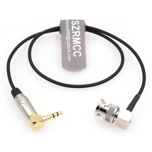 SZRMCC Tentacle Sync Right Angle 3.5mm TRS to BNC Timecode Cable for ARRI Camera C300 C500 F55 PDW-700 (50cm)商品コード：66079...