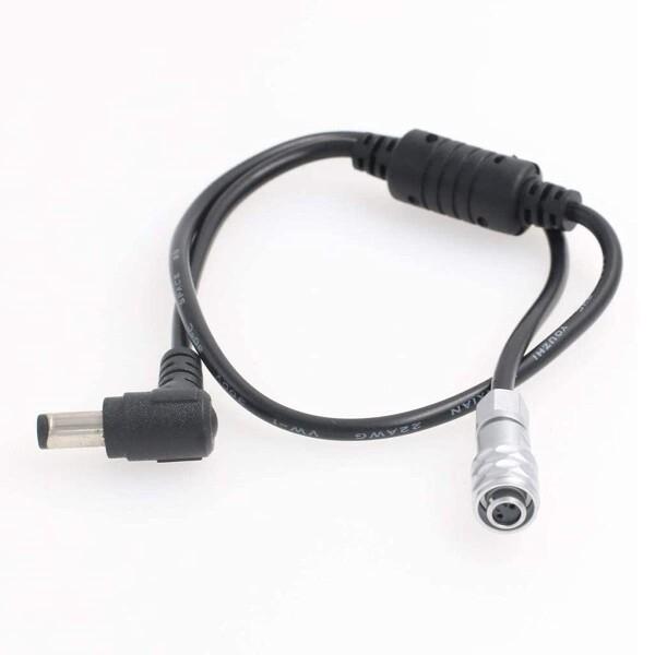 SZRMCC DC5.5x2.5mmからWeipuSF610 2ピンメスプラグ電源ケーブル（BMPCC 4K Blackmagic Pocket Cinema 4Kカメラ用） (Straight Cable, Right Angle DC2...