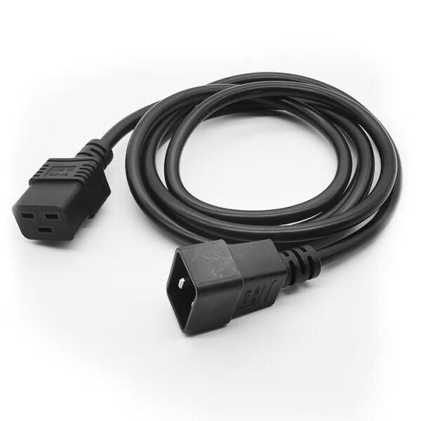 CYD サーバー AC電源ケーブル 16A-250V 1.2M 電源ケーブル c19to C20 UL規格認定 純銅芯 多重保護 耐候性 耐摩耗 UPSシステム、配電ユニット (PDU)、サーバー、PC、ノートパソコン、プリンター、スキャナ...