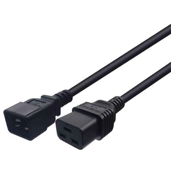 JLY c19to C20 電源ケーブル 16A-250V 1.2M サーバー 電源コード UL規格認定 純銅芯 多重保護 耐候性 耐摩耗 データセンター機器、UPSシステム、コピー機、モニター、エアコン、家電製品などに対応 3本セット商品...