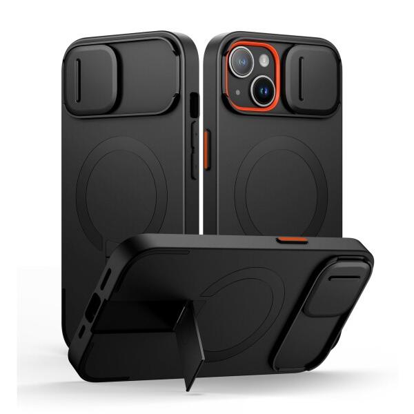 SURITCH 磁気ケースiPhone 13/14と互換性 とカメラ保護カバーと調整可能なスタンド 傷防止耐衝撃保護カバーiPhone 13/14用 (ブラック)商品コード：66079754312型番：iPhone-13/14サイズ：iPh...
