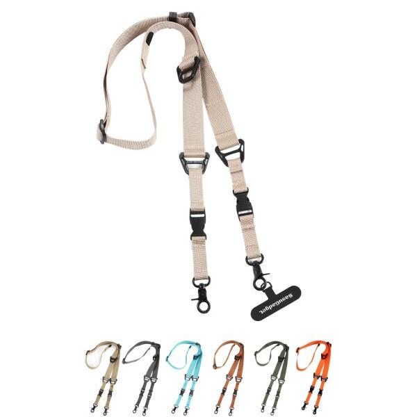 (SasuGadget) サスガジェット (ホルダー付) ショルダーストラップ スマホストラップ スマホショルダー 携帯ストラップ 斜め掛け 首掛け ネックストラップ 紐 太め (ベージュ)商品コード：66079754875カラー：ベージュ...