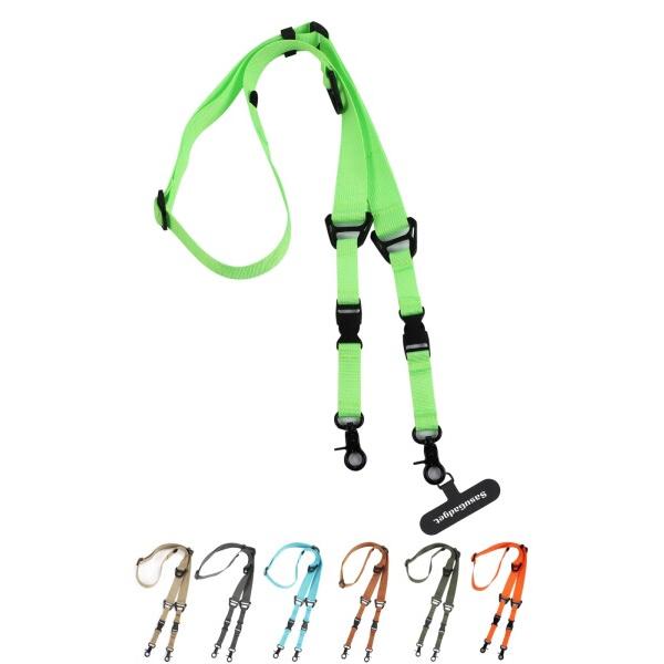 (SasuGadget) サスガジェット (ホルダー付) ショルダーストラップ スマホストラップ スマホショルダー 携帯ストラップ 斜め掛け 首掛け ネックストラップ 紐 太め (ネオングリーン)商品コード：66079754899カラー：ネ...