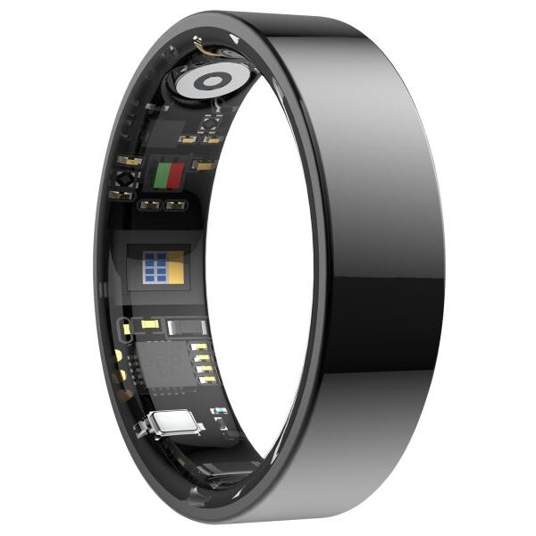 スマートリング メンズ スマート指輪 レディーズ 健康指輪 Bluetooth指輪 体調管理 B-P/H-R/SP-O2飽和度/睡眠モニター 活動量計 歩数計 消費カロリー 走行距離 リモートカメラ ワイヤレス充電ケース付き IOS/And...