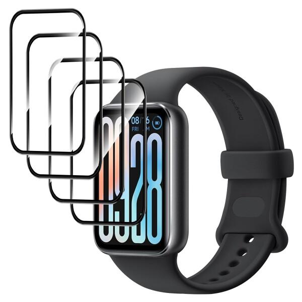 For Xiaomi Band 9 Pro フィルム Mosasa Xiaomi Smart Band 9 Pro フィルム PMMA素材採用 柔らかい 衝撃吸収 飛散防止 3D全面保護 指紋対策 反射低減 気泡ゼロ 高透過率 高感度商品コ...