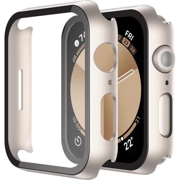 ULOE For Apple Watch Series 6 SE3 (2025) SE SE2 Series 5 Series 4 40mm ケース, 超薄型 PC+ガラス素材 全面保護 高透過率 装着簡単 耐衝撃 指紋防止 傷防止 対応ア...
