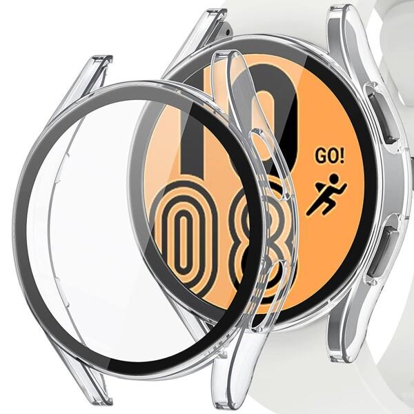 BUITFOU For Galaxy Watch6 40mm カバー サムスン(SAMSUNG) Galaxy Watch6 40mm ケース 超薄型 PC+ガラス素材 一体型 全面保護 超薄型 装着簡単 耐衝撃 高透過率 指紋防止 傷防止...