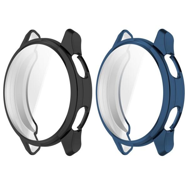 (RuenTech) Garmin Approach S50ケースと互換性があり、Garmin Approach S50専用ケース 超薄型防振TPU保護カバー 傷防止 軽量  (黒 + ブルー)商品コード：66079758245型番：GMA...