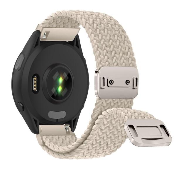 (RosMank) 18mm 編み込みウォッチバンド Garmin Venu 4 41mm/Venu 3S 41mm/Venu 2S/Move 3S/Active S 対応、ナイロン編み込み交換用ストラップ Garmin Forerunne...