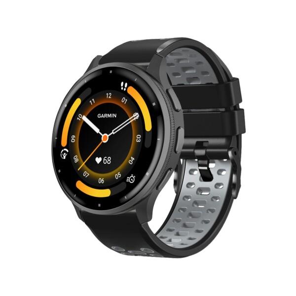 (RosMank) 22mm バンド Garmin Venu 4 45mm/Venu 3 45mm/Venu 2/Vivoactive 4/Active 対応、ガーミン Garmin Forerunner 570 47mm/Forerunn...