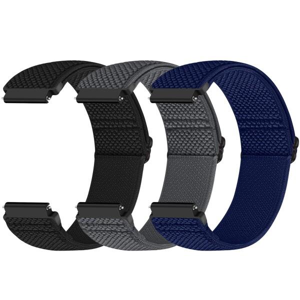 (Acortjl) 伸縮性ナイロン時計バンド - 幅が選べます -18mm、19mm、20mm、22mm、24mm時計バンド弾性クイックリリース調整可能な伸縮性のあるソロループスポーツナイロン交換用リストバンド女性男性用商品コード：6607...