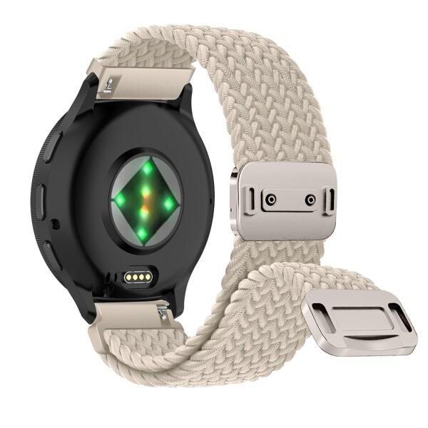 (RosMank) 22mm 編み込みウォッチバンド Garmin Venu 4 45mm/Venu 3 45mm/Venu 2/Vivoactive 4/Active対応、ナイロン編み込み交換用ストラップ Garmin Forerunne...