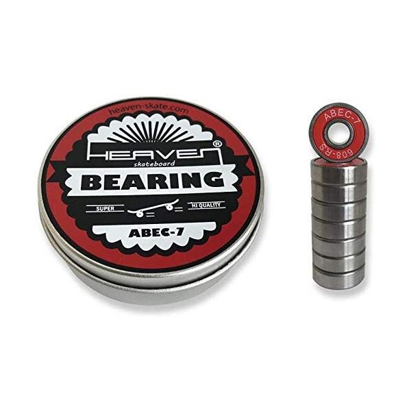 HEAVEN SKATEBOARD ヘブンスケートボード HEAVEN BEARING スケボー用ベアリング ABEC7 エーベック7 スケートボードベアリング シールドタイプ 1台分 8個セット商品コード：66079759839カラー：シ...