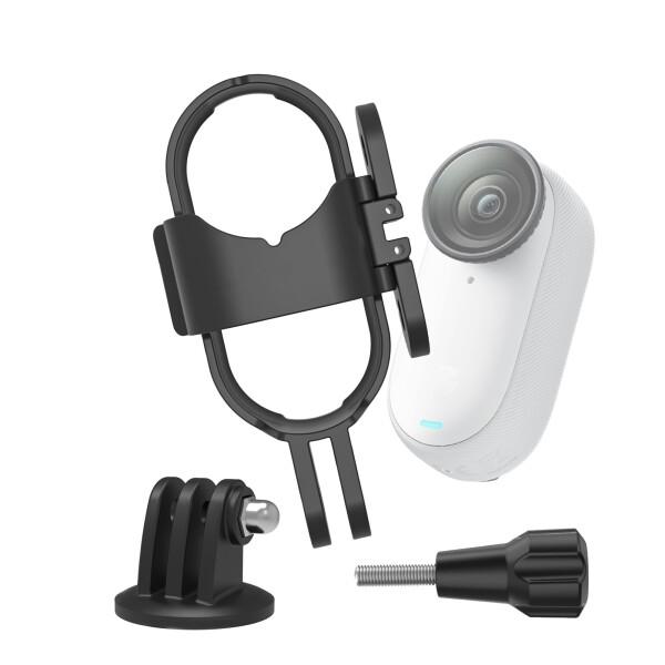 Kimyoaee 縦横クイックスタンド マルチマウントアダプター For Insta360 GO3 / GO3S 用アクションカメラ 360度 回転 くいっくりりーすしすてむ 取付け簡単 - マルチマウントフレームアダプター商品コード：66...