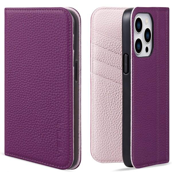 VISOUL iPhone14 ProMax ケース 手帳型 本革 カードポケット アイフォン14 ProMax ケース 手帳型 本革 レザー スマホケース iPhone 14 ProMax 手帳ケース カード収納 衝撃吸収TPU素材 携帯...